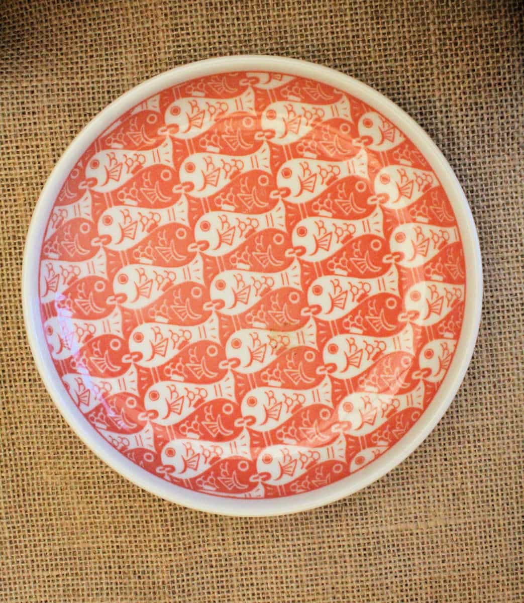 OUTLET Red Fish Plate, - Ishokuju